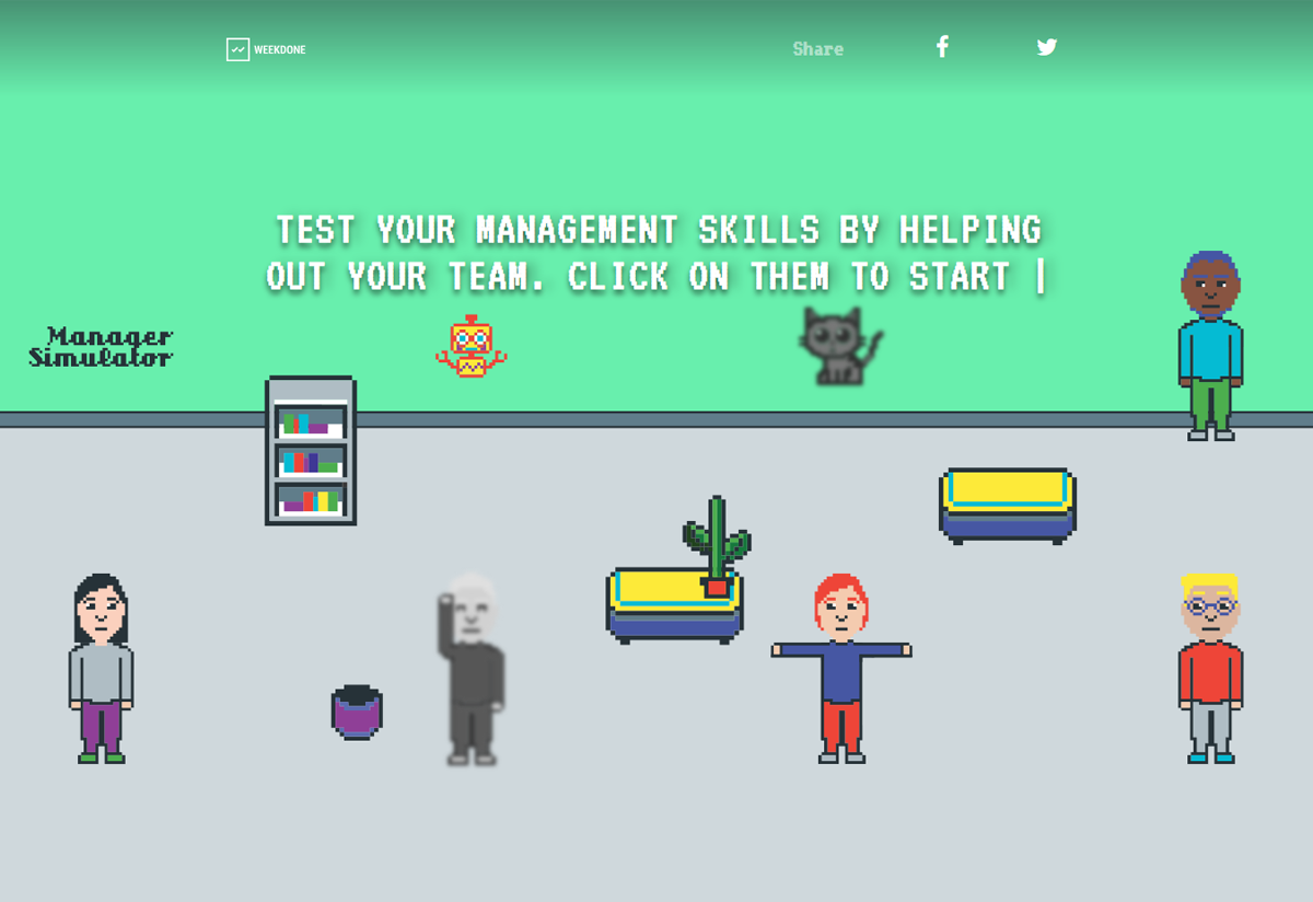 Manager Simulator Game by Weekdone